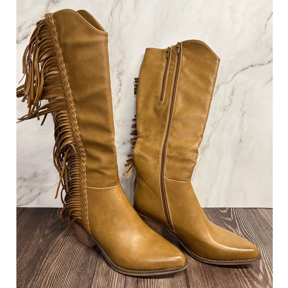 Pierre Dumas | Shoes | The Cutest Fringe Knee High Cowgirl Boots | Poshmark